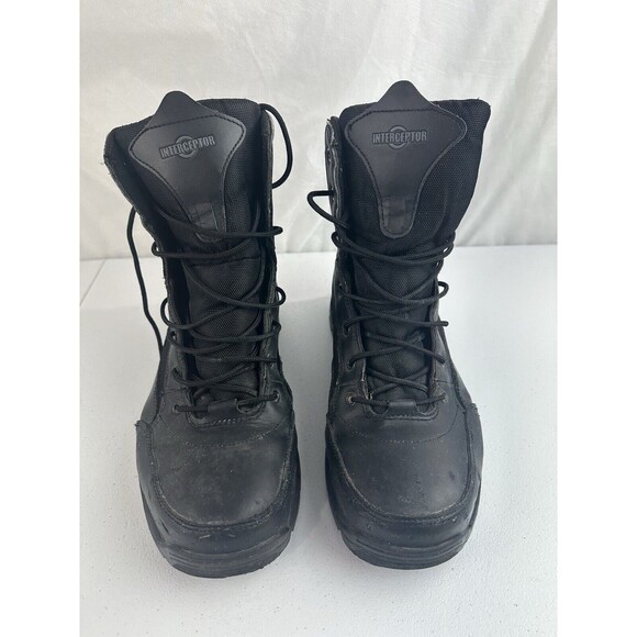 &Work | Shoes | Interceptor Steel Toe Tactical Work Boots Mens 85 Black ...